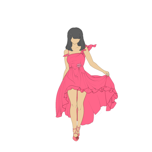 beautiful dress - ibisPaint