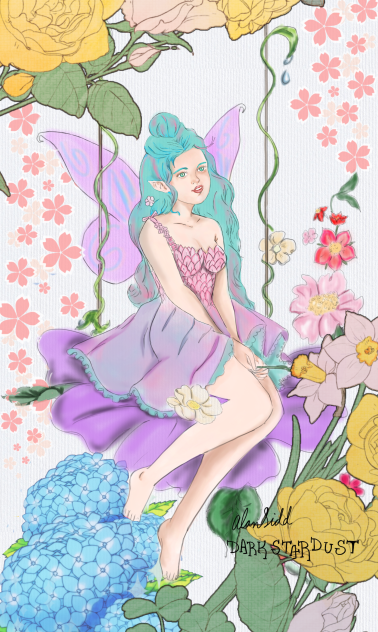 Naeriel the Lotus fairy - ibisPaint