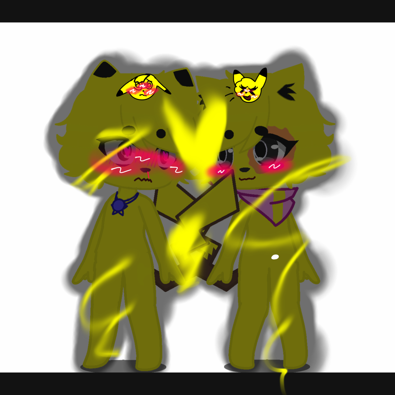 Boy Pikachu x Girl Pikachu - ibisPaint