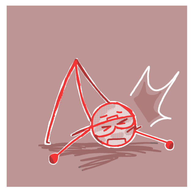 Red failed Jack-o-pose - ibisPaint