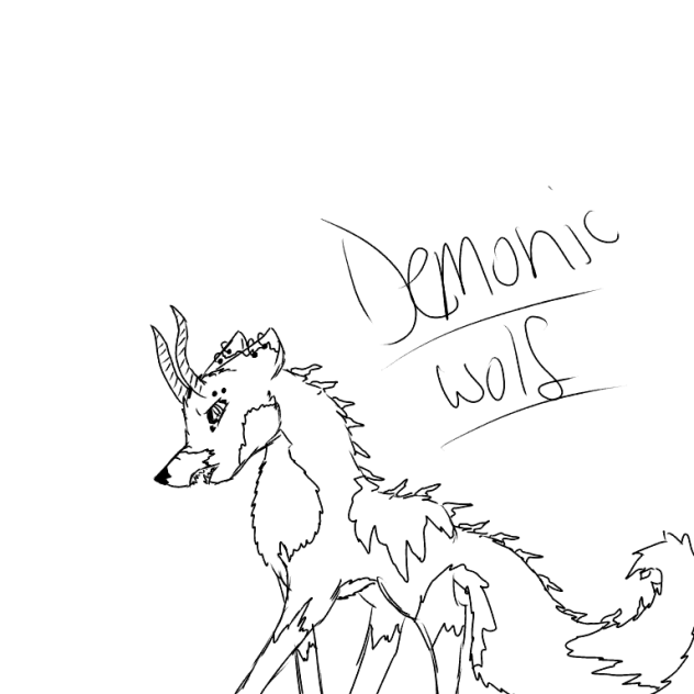 Demonic Wolf - ibisPaint
