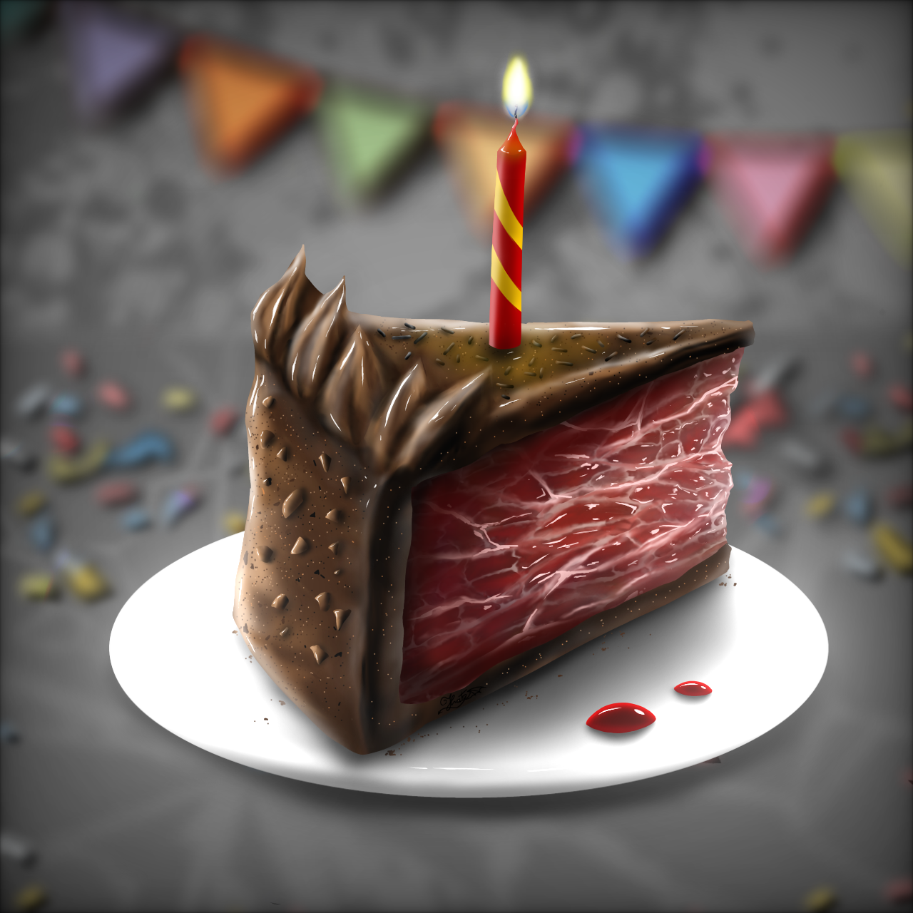 Flesh Cake - ibisPaint