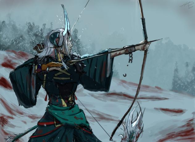 Bow and arrow - ibisPaint