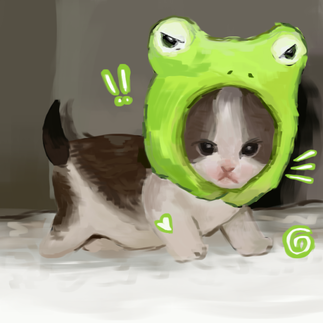 cat- frog - ibisPaint
