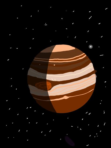 planet Jupiter - ibisPaint