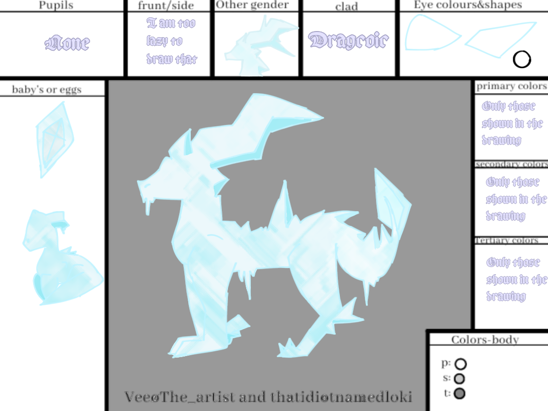 Ice drake but I bothered to finish it - ibisPaint