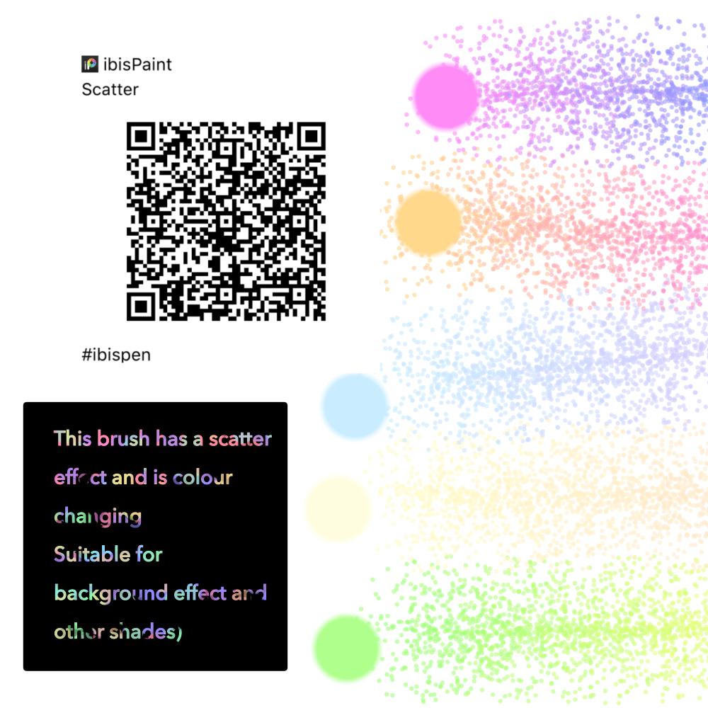 Scatter brush effect - ibisPaint