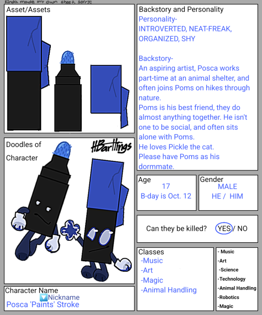 POSCA. [An OC for Object Skewel] - ibisPaint
