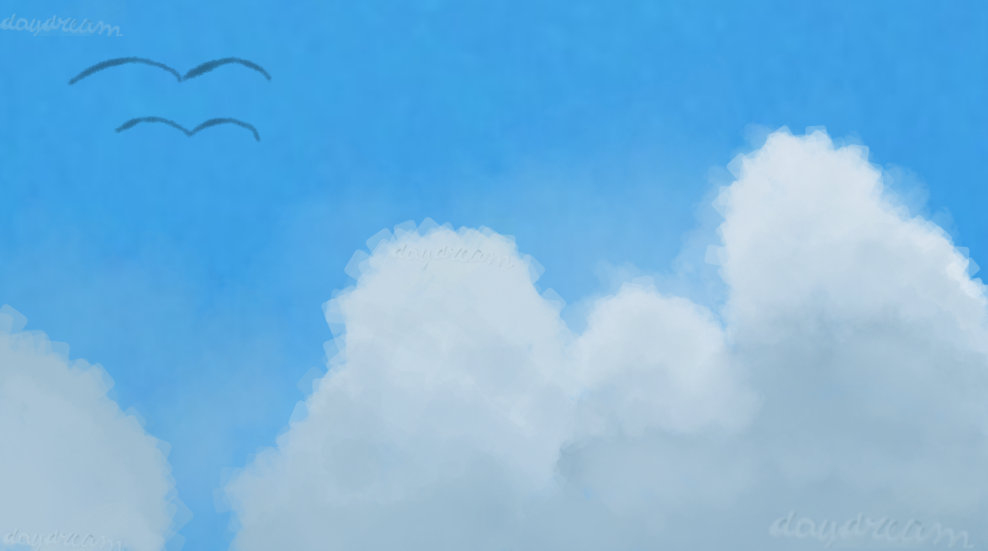 Simple clouds - ibisPaint