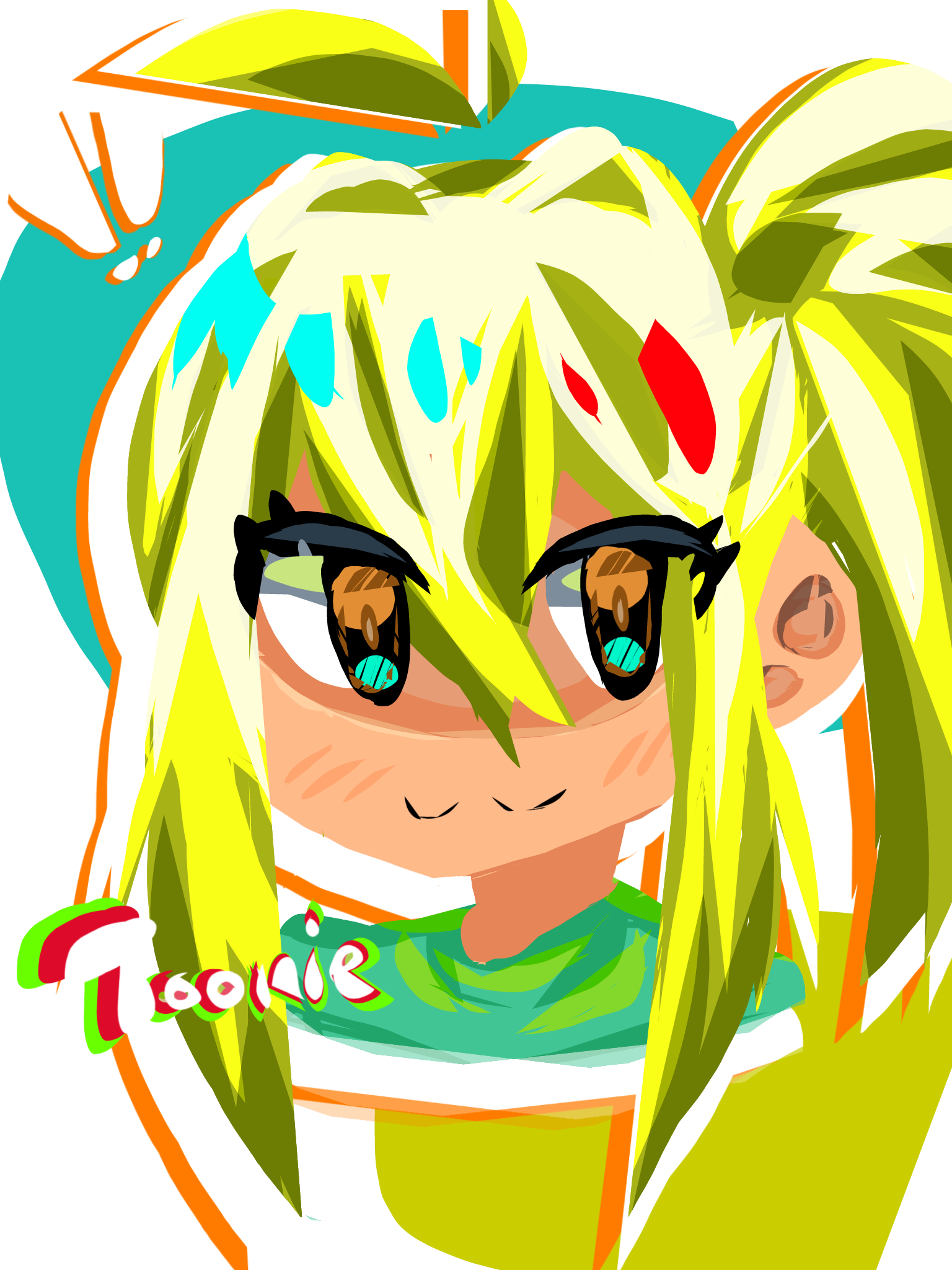 Using lasso Tool for the first time!! ^^ - ibisPaint