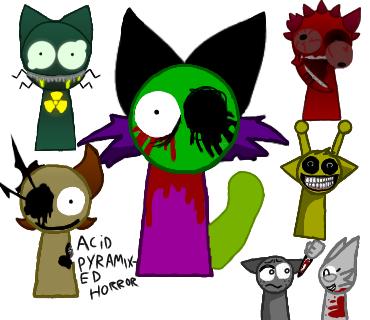 horror acid sprunki pyramixed - ibisPaint