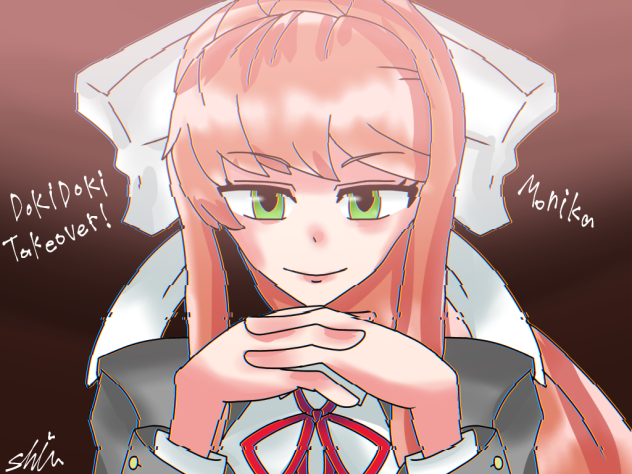 Doki Doki Takeover! Monika2 - ibisPaint