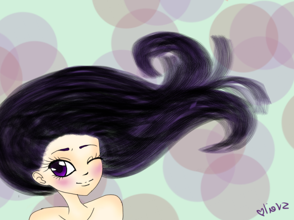 flowing the wind - ibisPaint