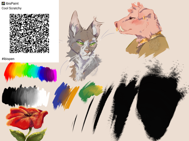 Cool Scratchy brush - ibisPaint