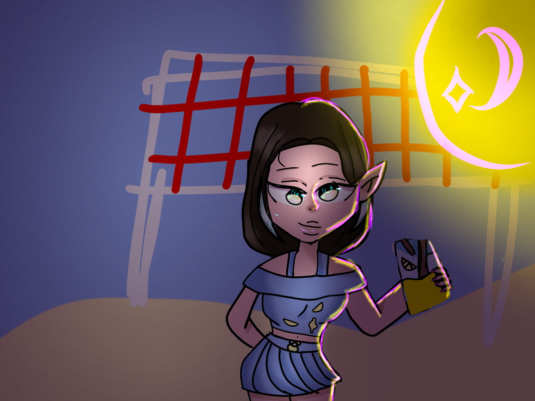 Opposite girl🌑🌕 - ibisPaint