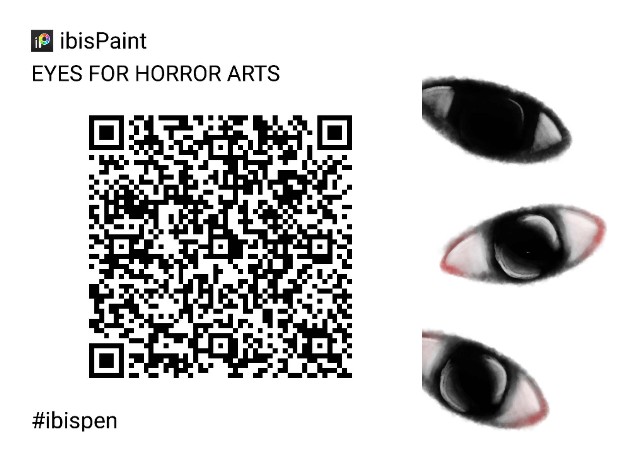 EYES THAT USING IN HORROR ART - ibisPaint