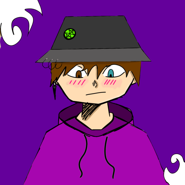 Shy Purple Boy - ibisPaint