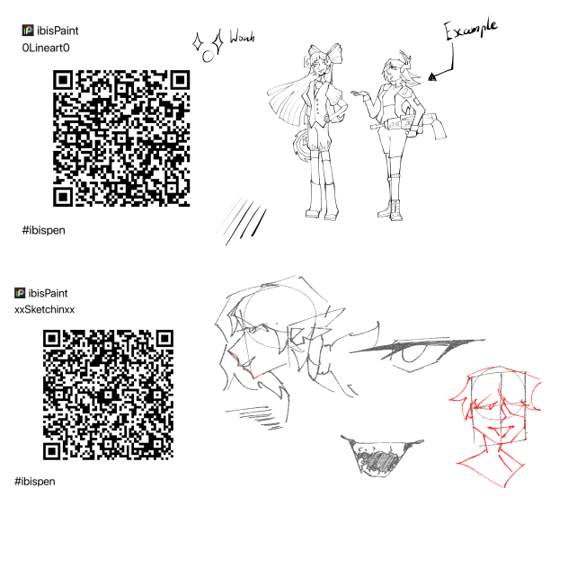 My 2 main brushes - ibisPaint