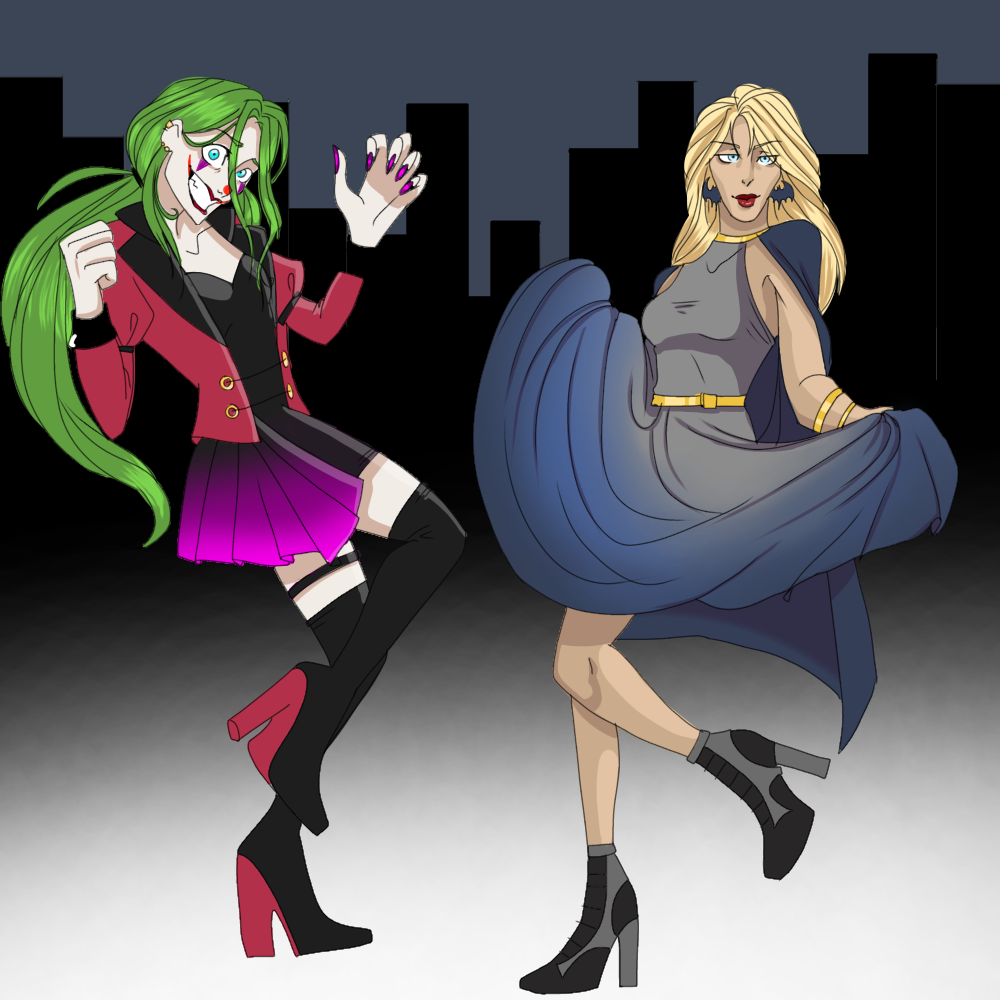 Batman + Joker’s daughters - ibisPaint