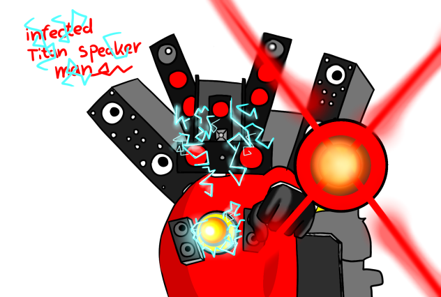 Infected Titan Speaker Man - ibisPaint