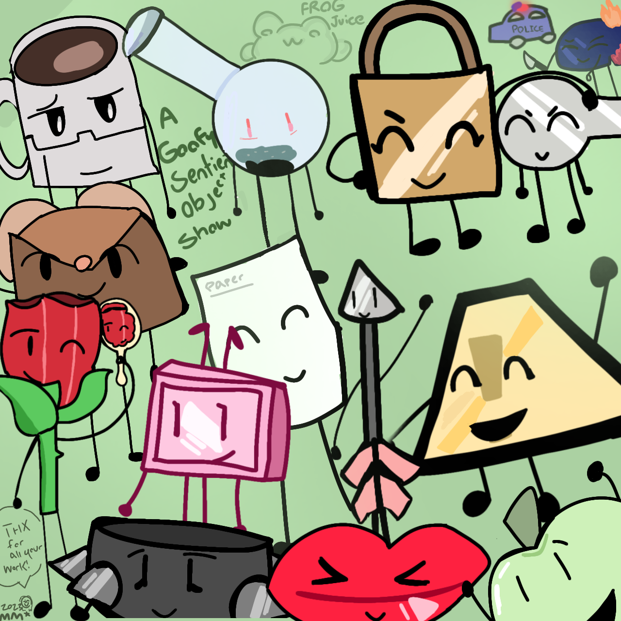 A goofy sentient object show FA - ibisPaint