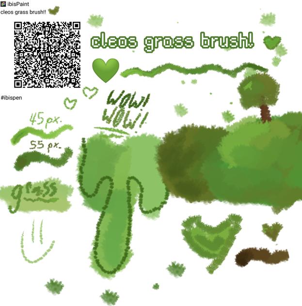 cleos grass brush!! - ibisPaint