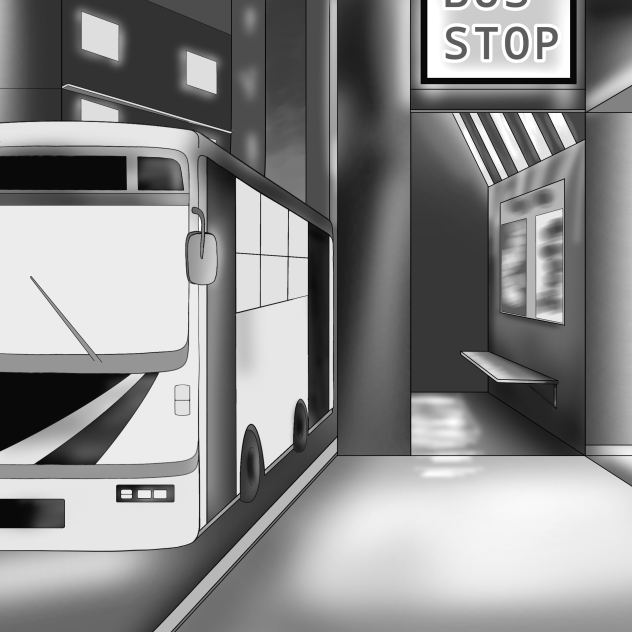 Bus stop - ibisPaint