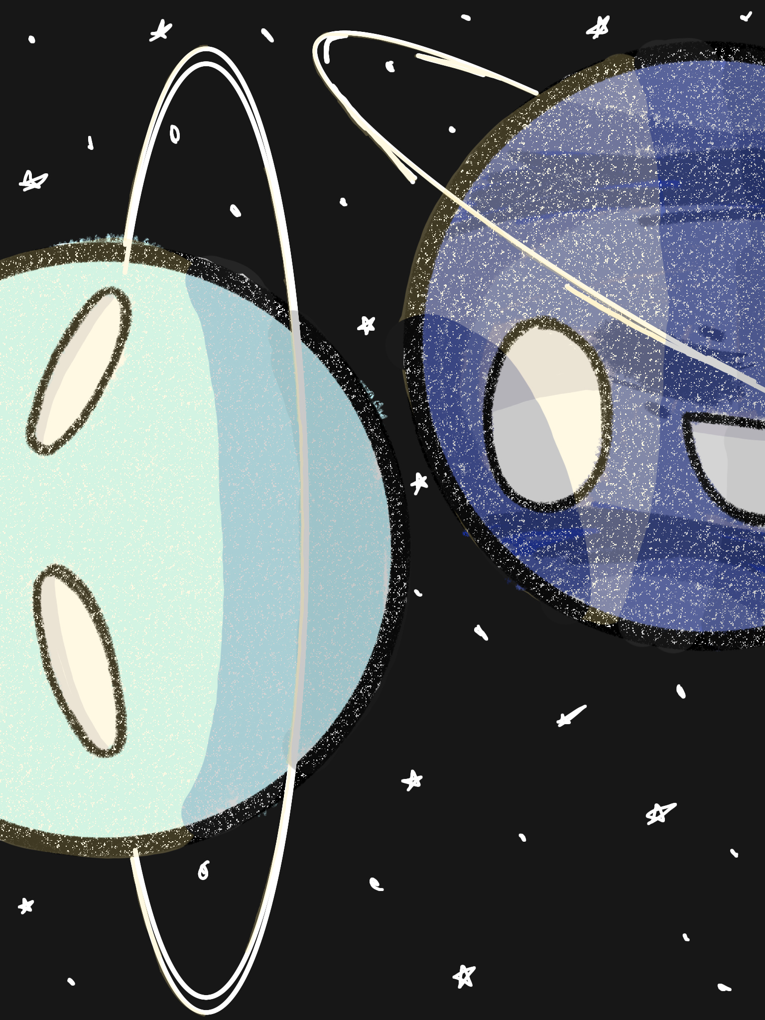 ice giant planets - ibisPaint