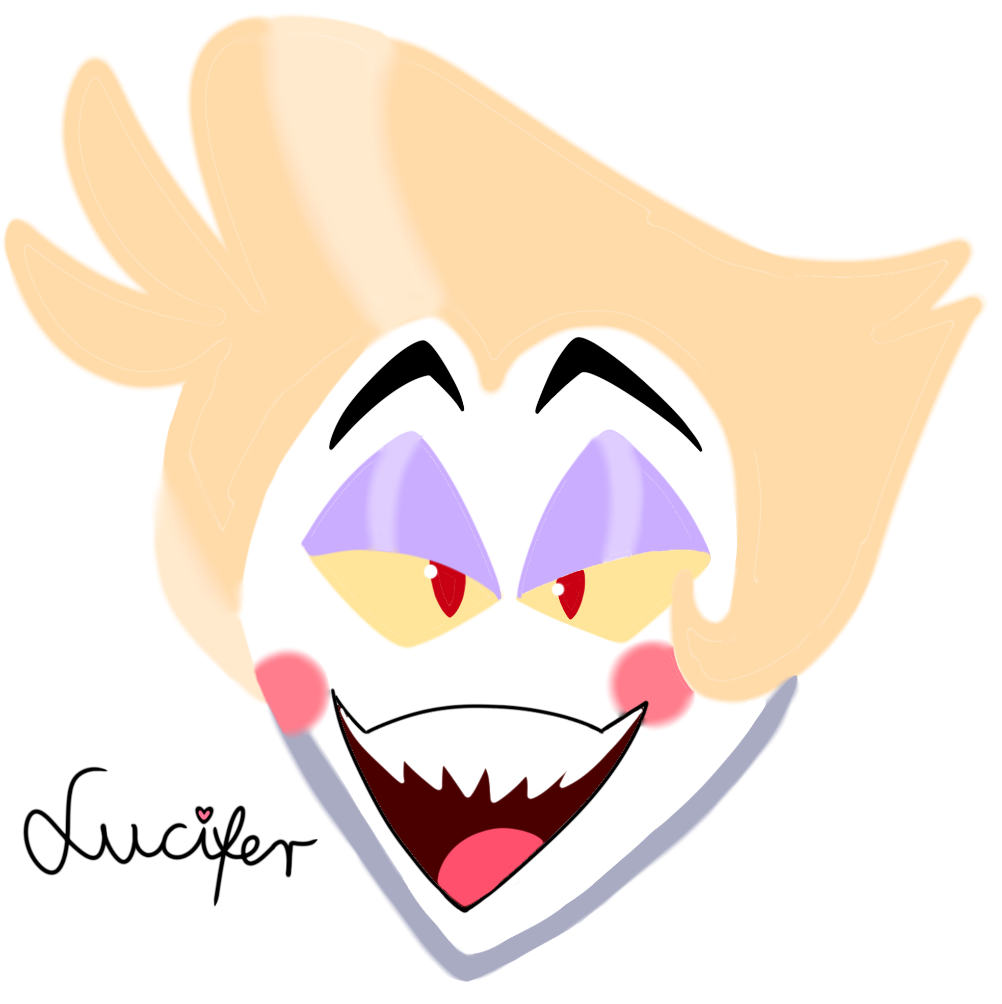 Lucifer Morningstar Fanart Hazbin Hotel - ibisPaint