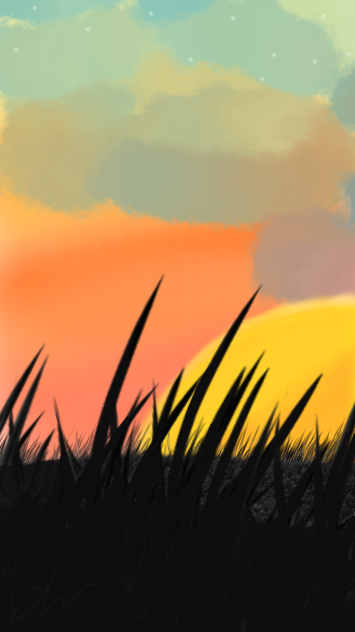 The sunset - ibisPaint