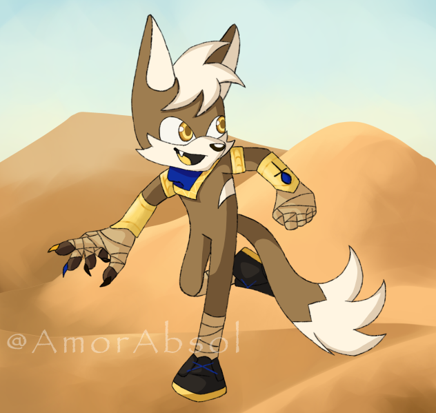 Gold the Jackal redesign - ibisPaint
