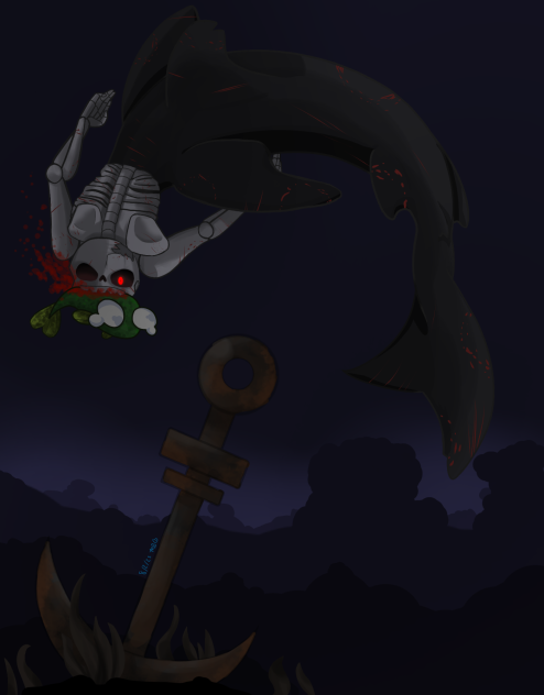 Leviathan Horror on the Hunt - ibisPaint
