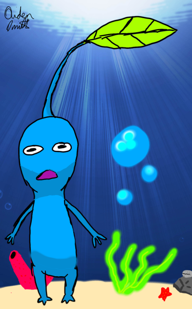 Blue Pikmin - ibisPaint