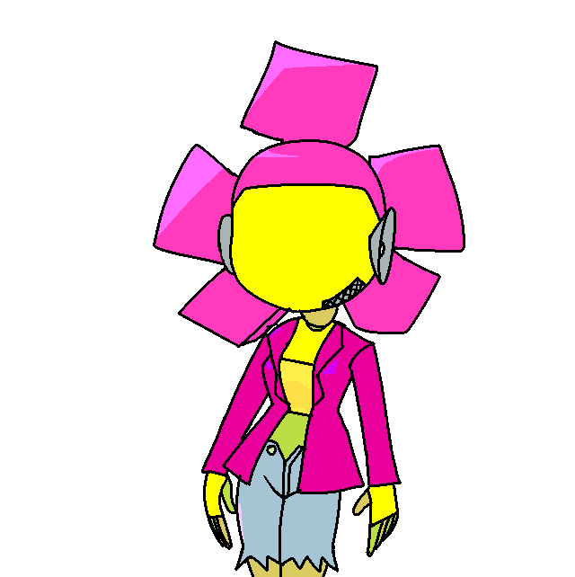 Humanized robot flower - ibisPaint