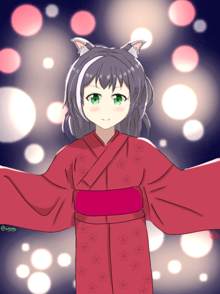 Kyarl kimono - ibisPaint
