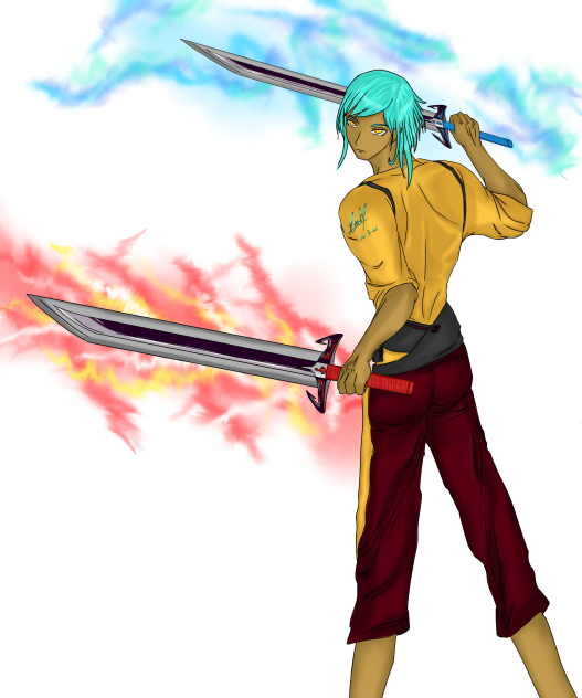 Alzden dual sword wielder - ibisPaint