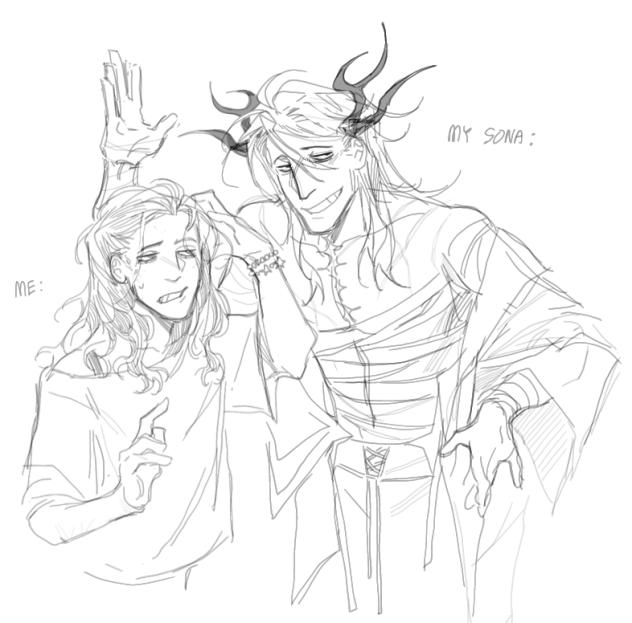 me and my sona - ibisPaint