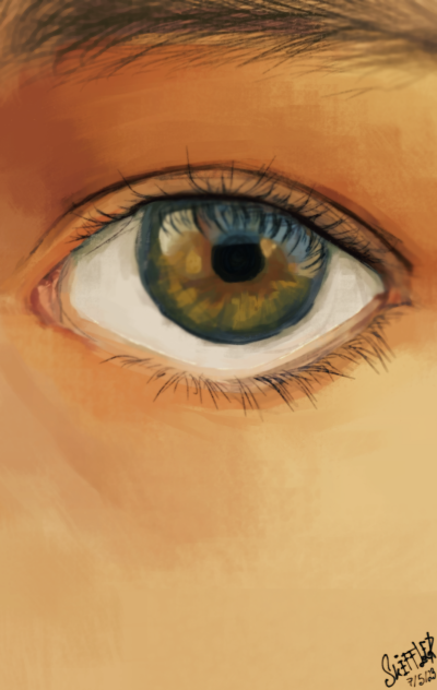CUTE EYE!! Realism study again!!! - ibisPaint