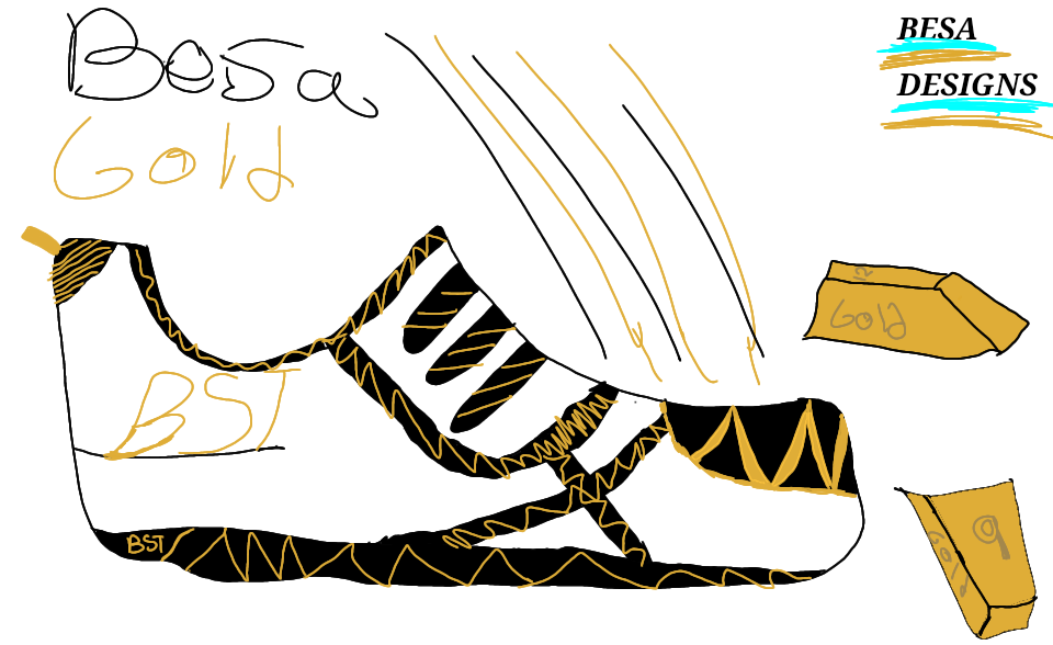BESA boy gold shoe - ibisPaint