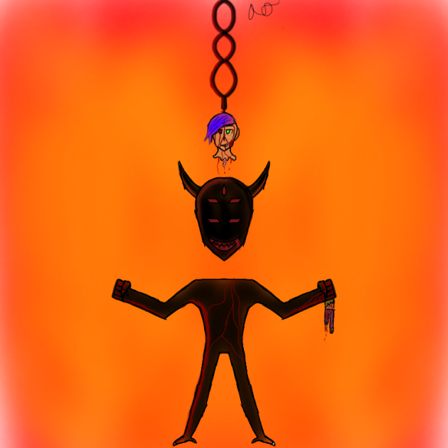 a demon and a sacrifice - ibisPaint