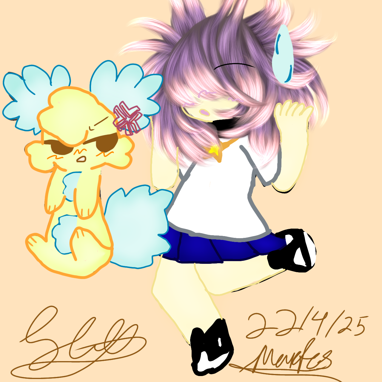 Dich pet angry at her - ibisPaint