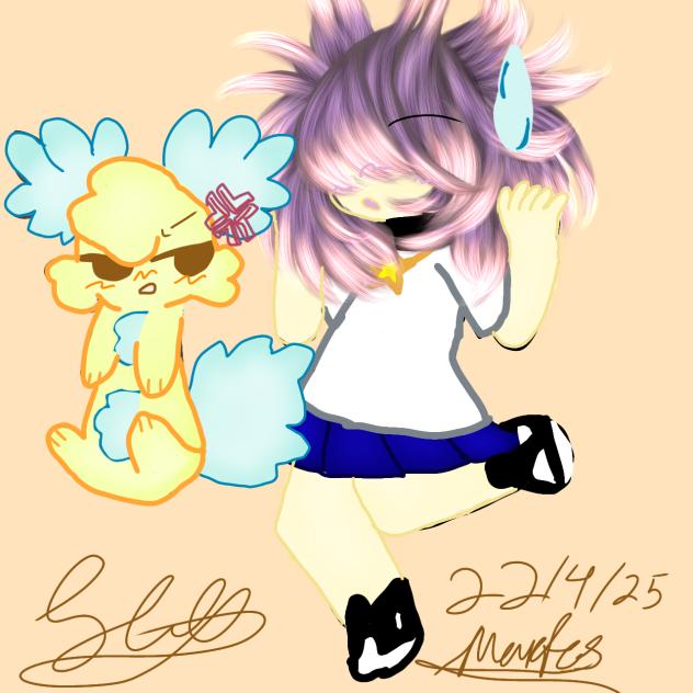 Dich pet angry at her - ibisPaint