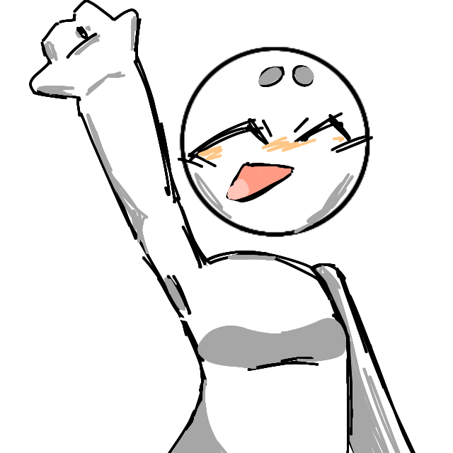 silly guy waves at you - ibisPaint