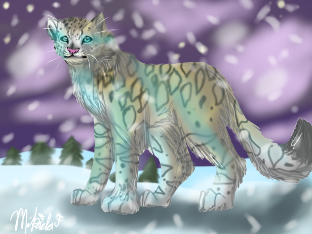 snow leopard - ibisPaint
