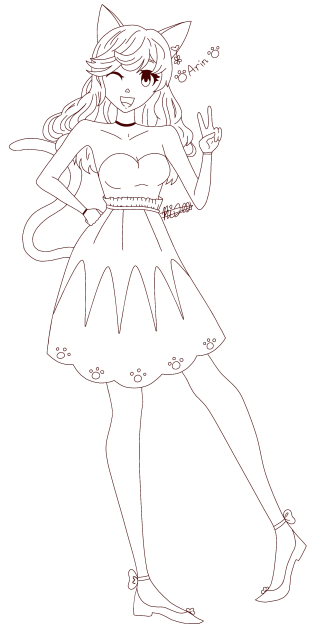 Arin Coloring Page - ibisPaint