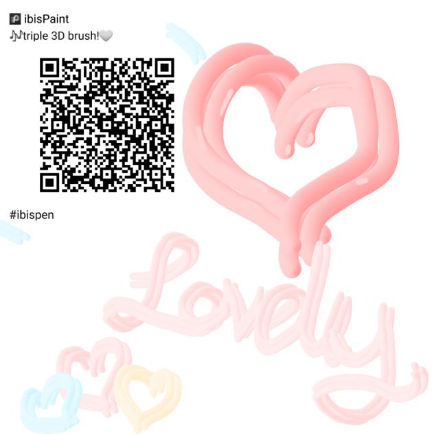 🎶🎈triple 3D brushie💗💛 - ibisPaint