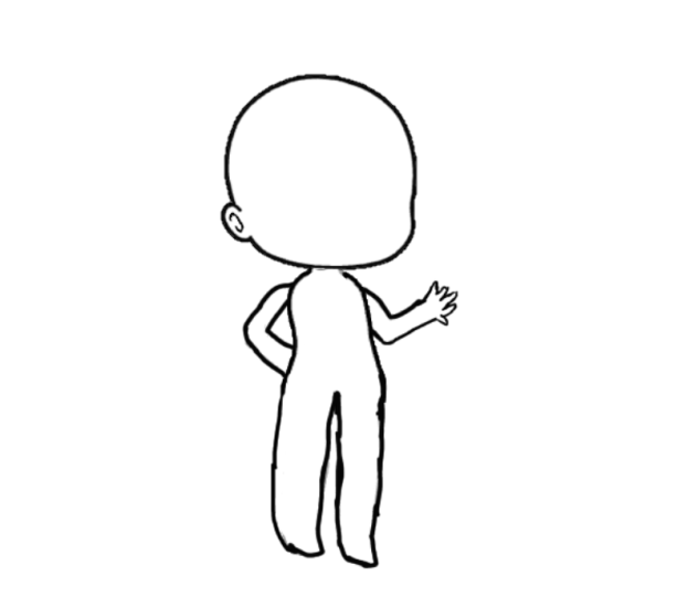 Gacha waving pose - ibisPaint