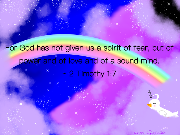 2 Timothy 1 7 - Scriptures For Anxiety - - ibisPaint