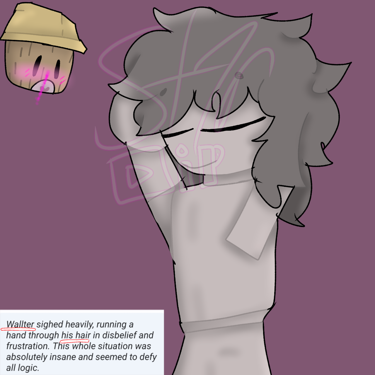 bro has no hair - ibisPaint