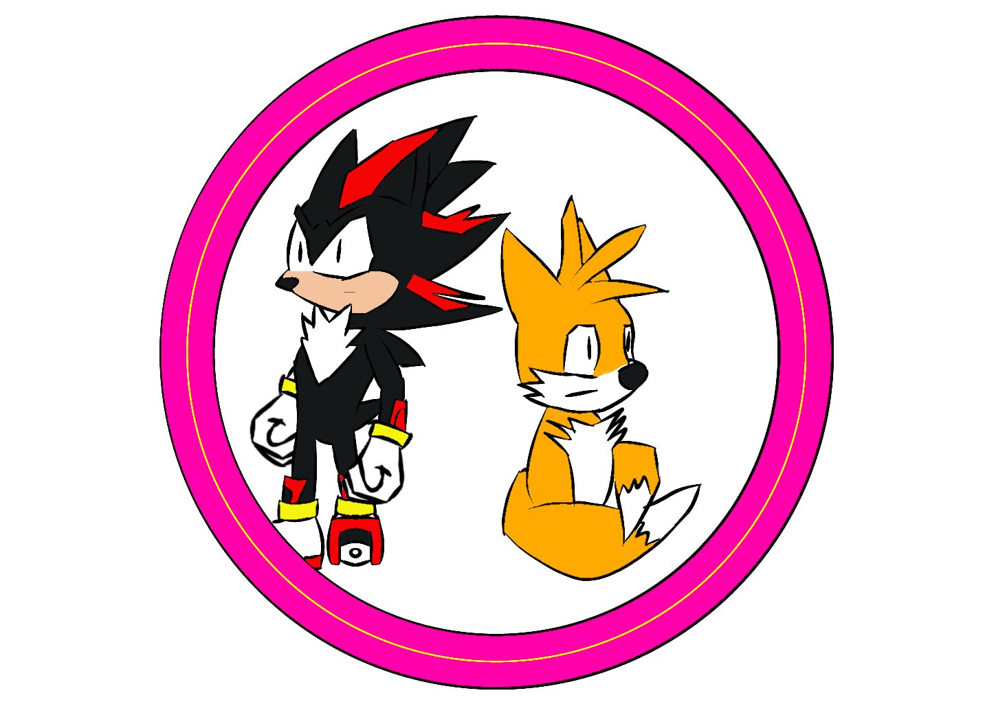 Tails And Shadow Doodle - ibisPaint